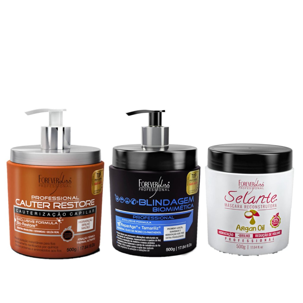 Forever Liss Selante Capilar Argan Oil 500g Cauter Restore