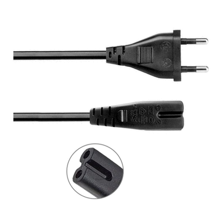 Cabo Força Energia Bipolar Tipo 8 Tv, Rádio, Ps3, Ps4, Impressora ...