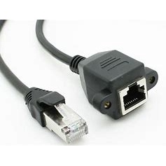 Cabo Rj45 Extensor Painel De 30cm Macho-femea com parafusos | Shopee Brasil