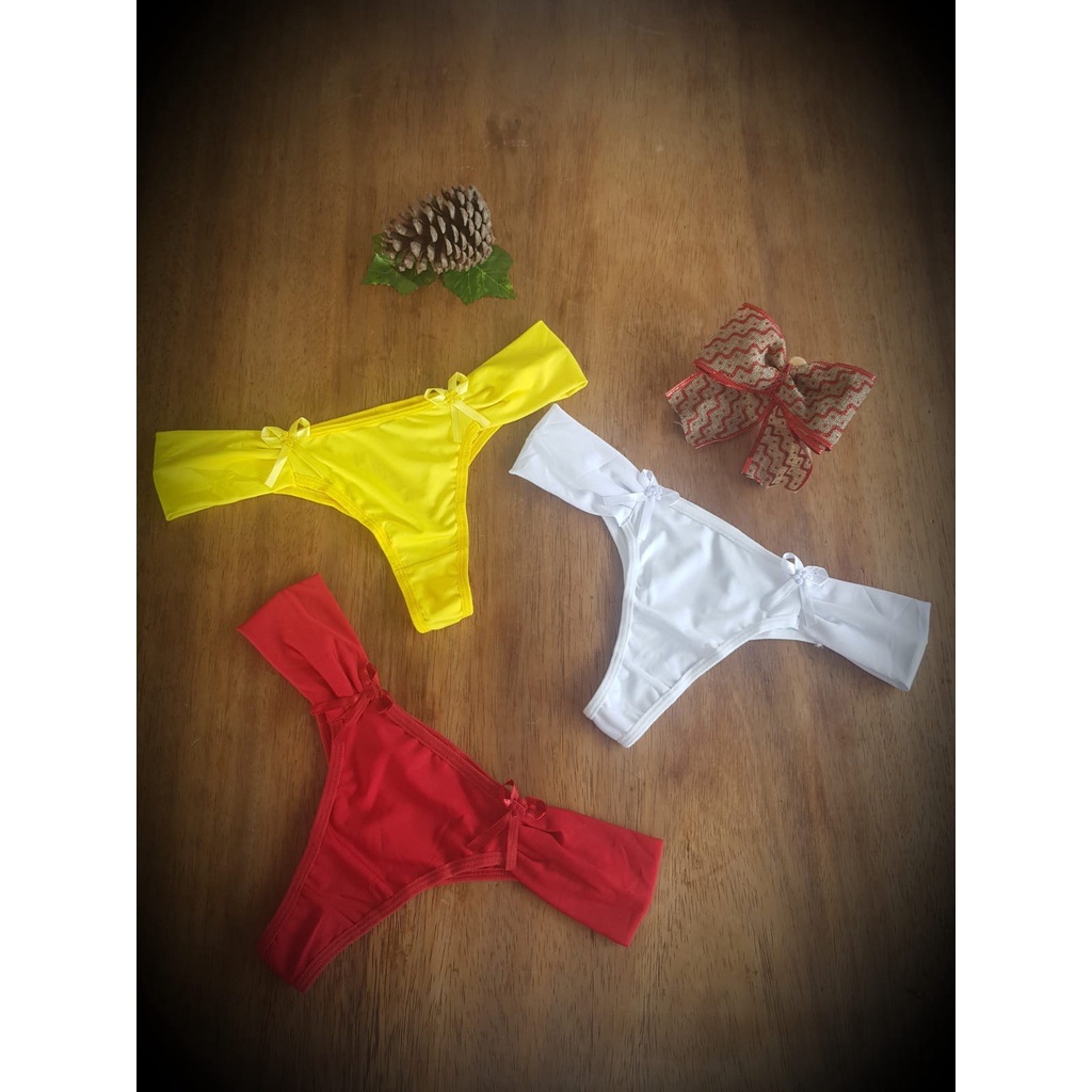 Calcinha Fio Kit Natal e Ano Novo (558) | Shopee Brasil