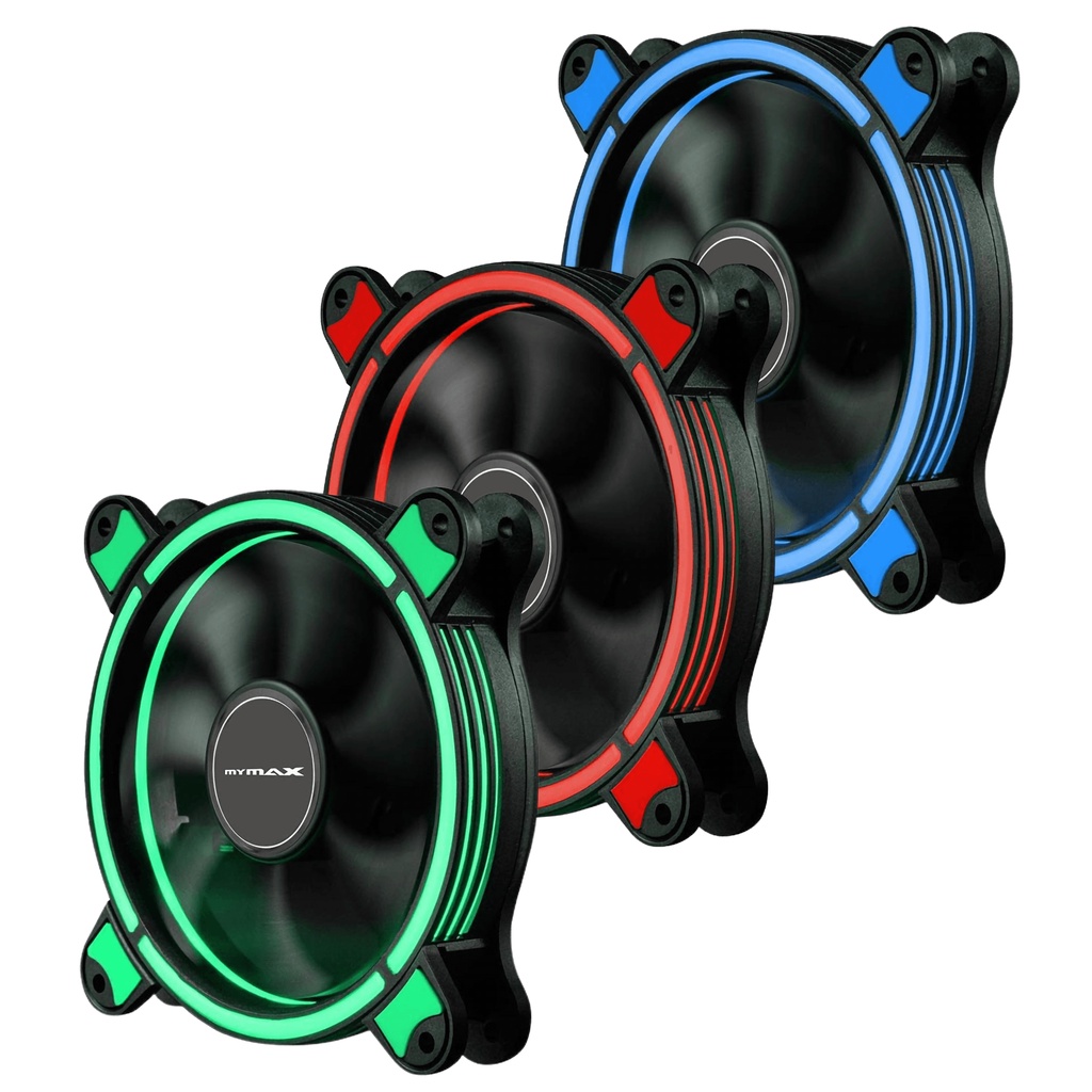 Cooler Fan Ring 120mm Spectrum para Gabinete Gamer - LED Vermelho/Azul ...