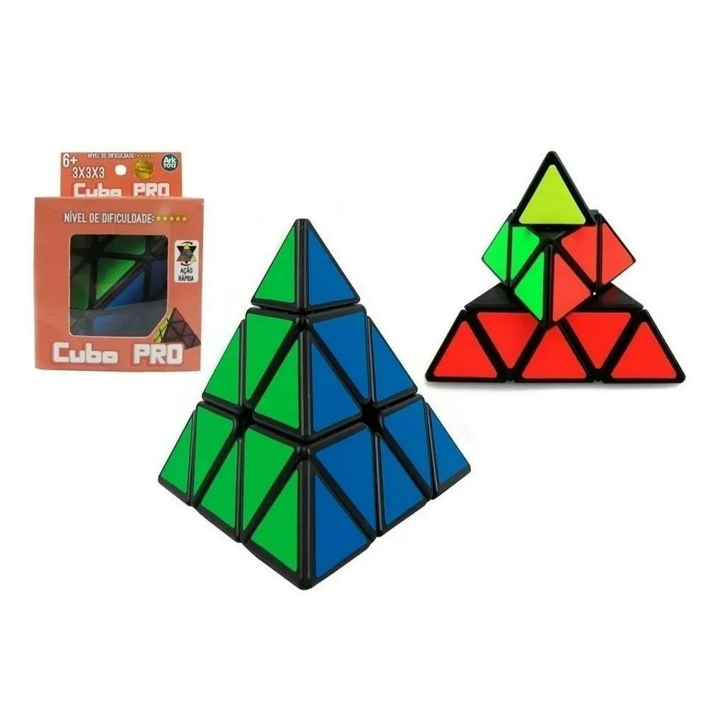 Cubo Magico Pirâmide Triângulo Profissional 3x3x3 Pyraminx Speed Puzzle ...