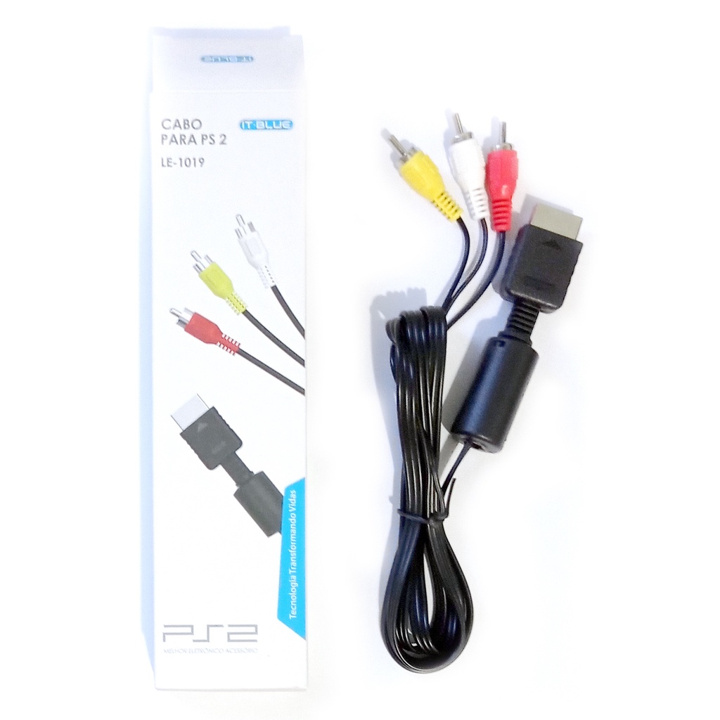 Ps2 Cabo Audio E Video Av Rca Para Ps1 Ps2 E Ps3 Playstation | Shopee ...
