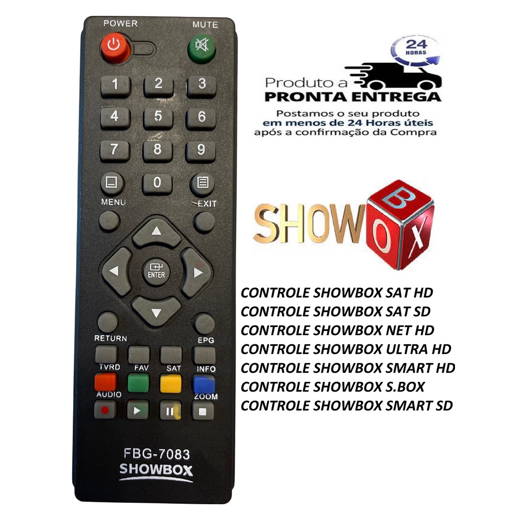 Controle Remoto Showbox S.Box pronta entrega | Shopee Brasil