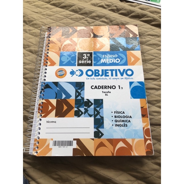 apostila/caderno/livro de exercícios objetivo primeiro bimestre física ...