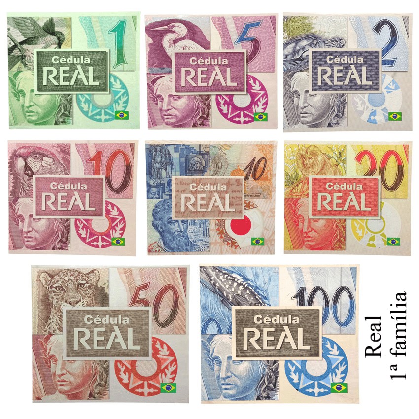 Conjunto de Folders Para Cédulas De Real 1ª Família | Shopee Brasil