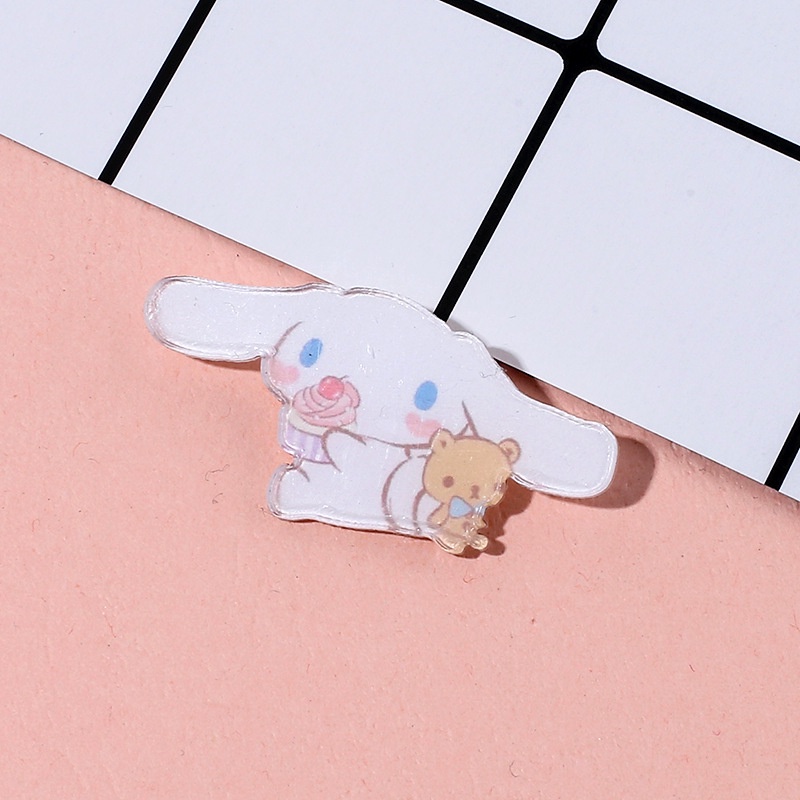 Broche Fofo De Acrílico Para Roupas/Bolsas Com Pingente | Shopee Brasil