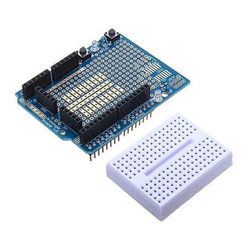 Protoshield V5 V.5com Protoboard 170 Proto Shield Arduino | Shopee Brasil