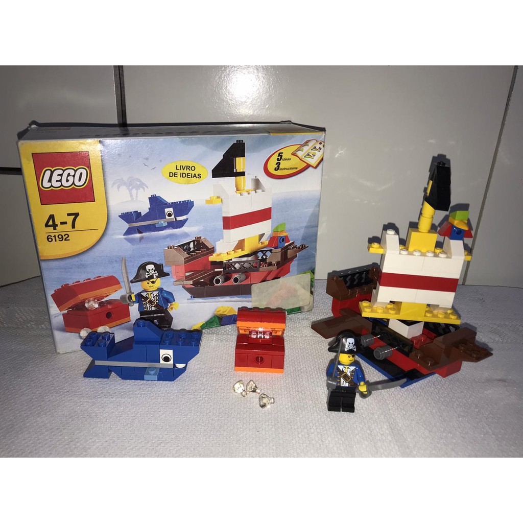 Lego 6192 - Barco Pirata Completo! | Shopee Brasil