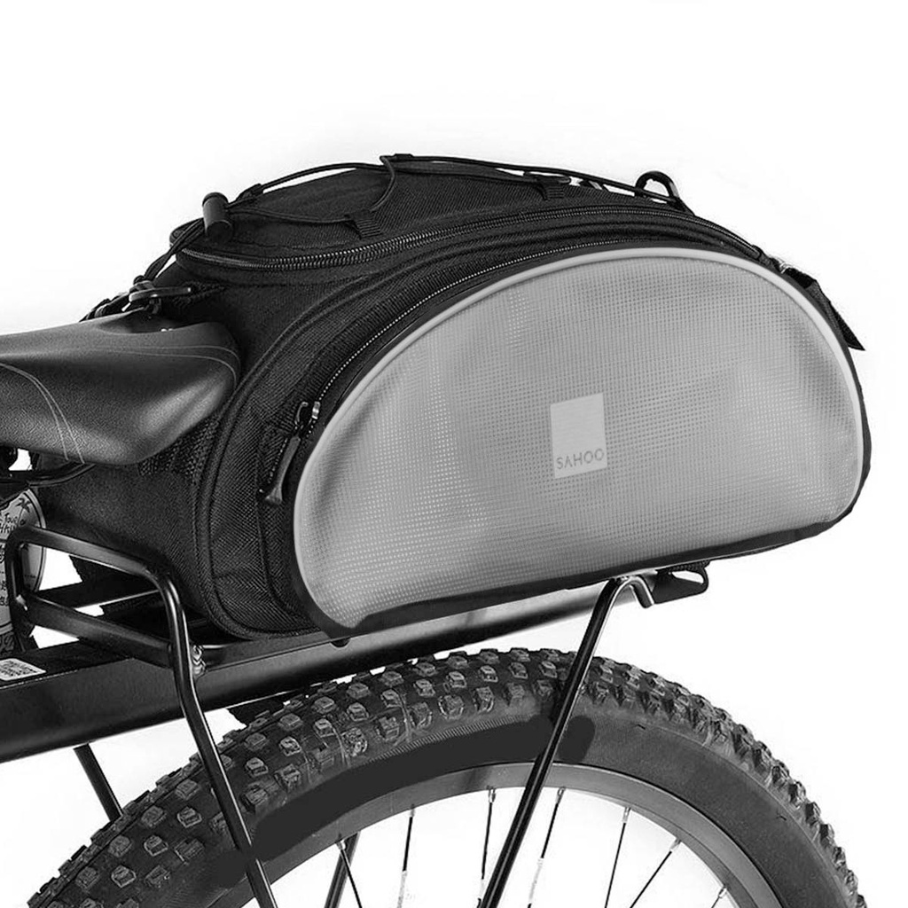 Bolsa De Bagageiro Alforge impermeável Para Bike Bicicleta Removível ...