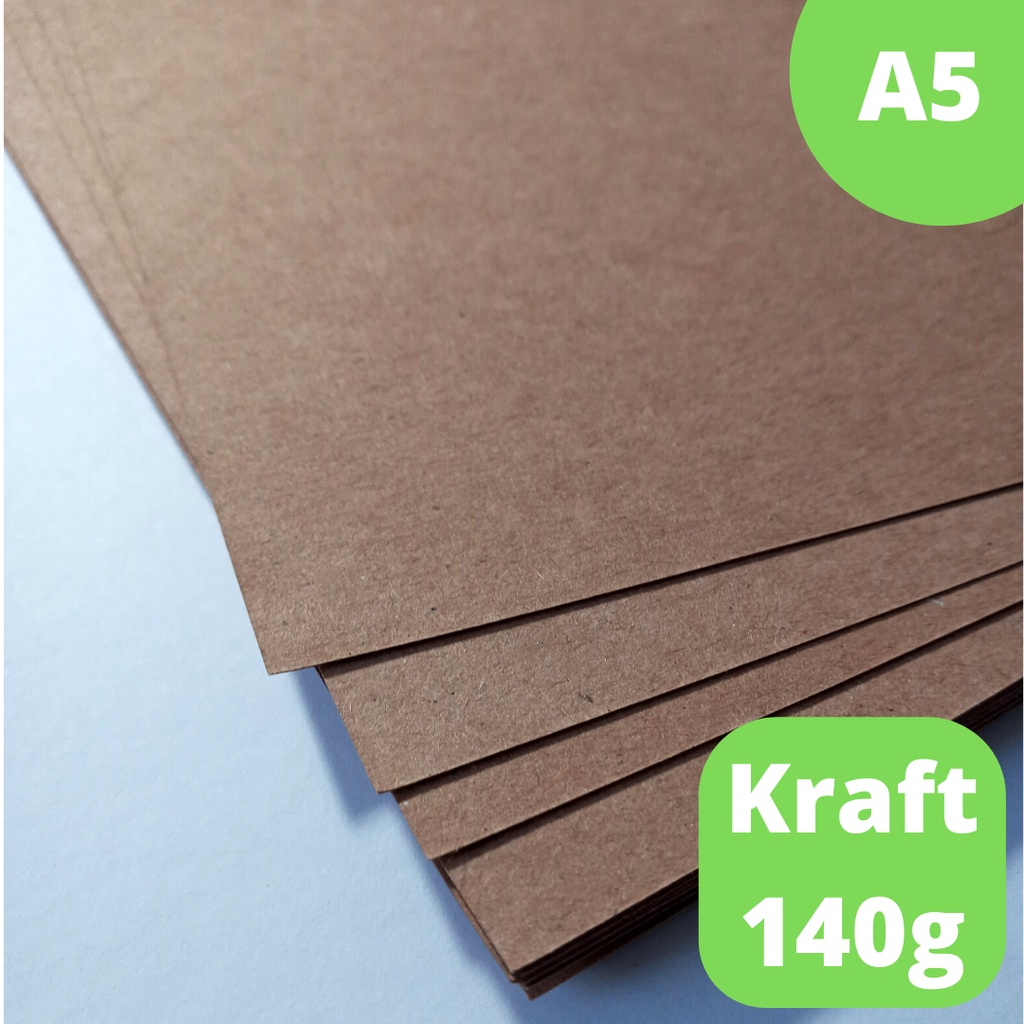 Papel Kraft / 140g / A5 / Millennium / 60 folhas | Shopee Brasil