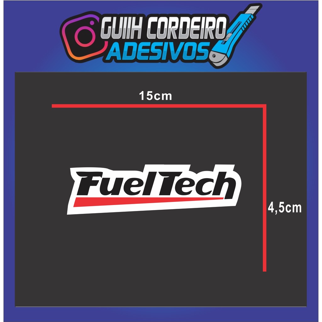 Adesivo Fuel Tech | Shopee Brasil