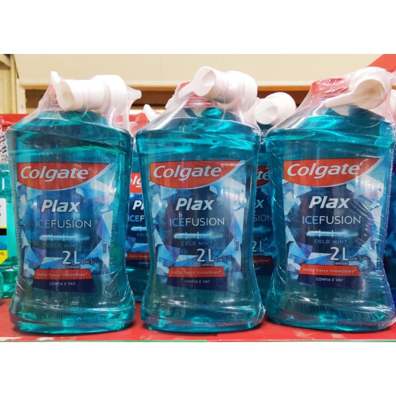 Enxaguante bucal zero álcool cole Minh Colgate plax ice fusion frasco ...