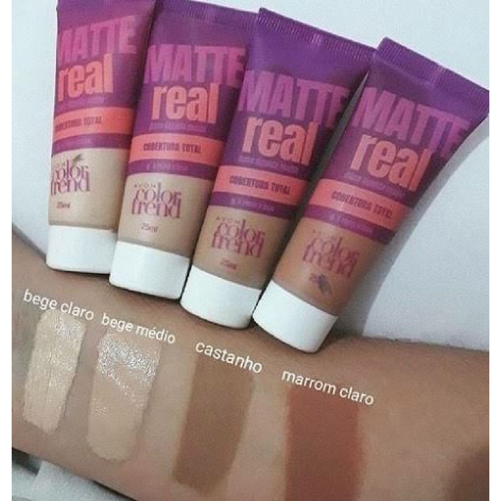 base avon color trend matte real | Shopee Brasil