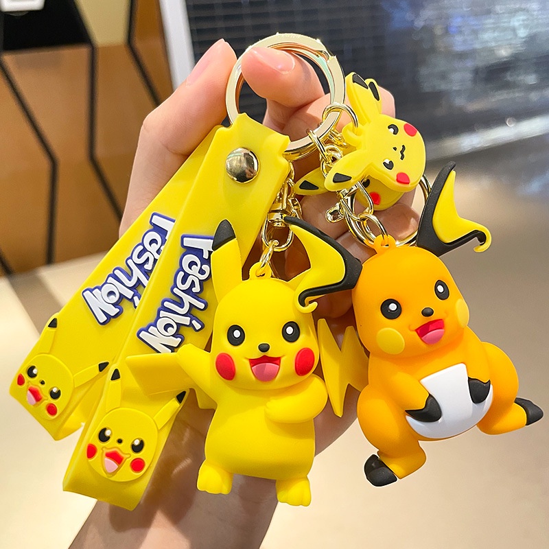 Chaveiro boneca fofa Pokémon Pikachu pingente de mochila | Shopee Brasil