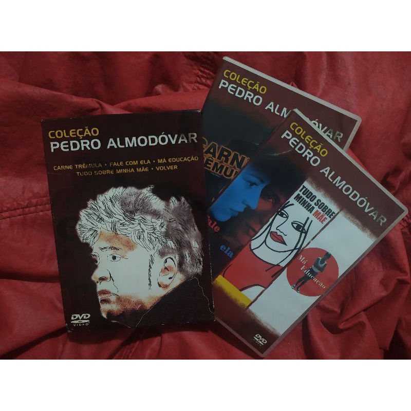 dvd box coleção Pedro almodovar 5 filmes 5 discos | Shopee Brasil