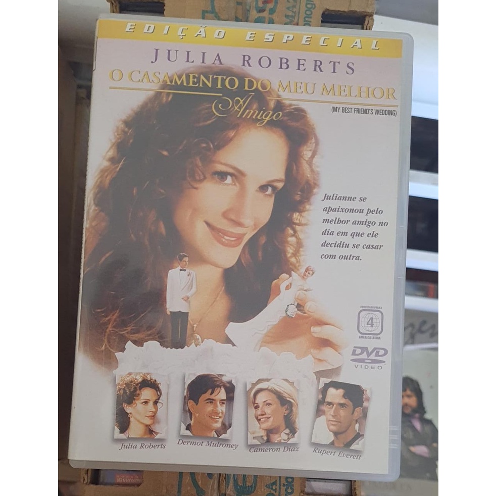 Dvd O Casamento Do Meu Melhor Amigo Julia Roberts Shopee Brasil