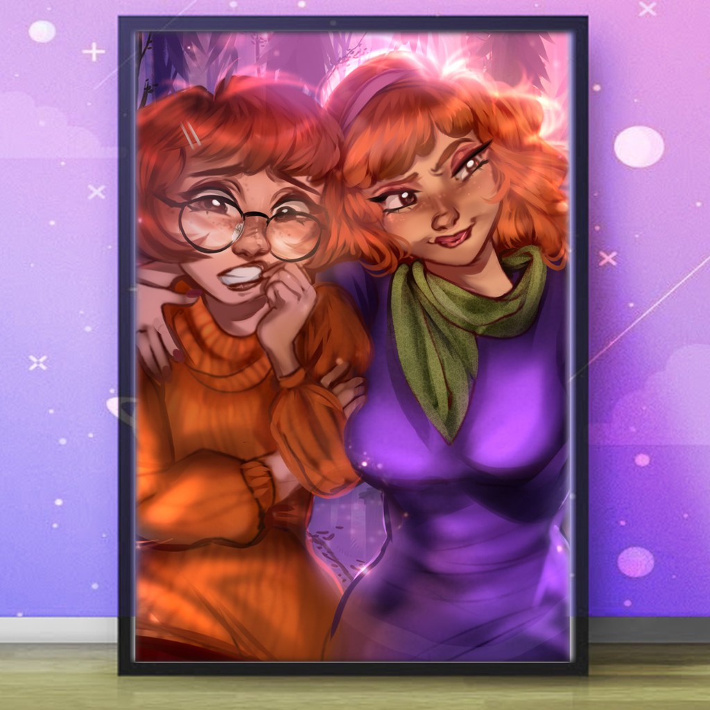 PRINT A4 PAPEL COUCHE VELMA E DAPHNE SCOOBY DOO | Shopee Brasil