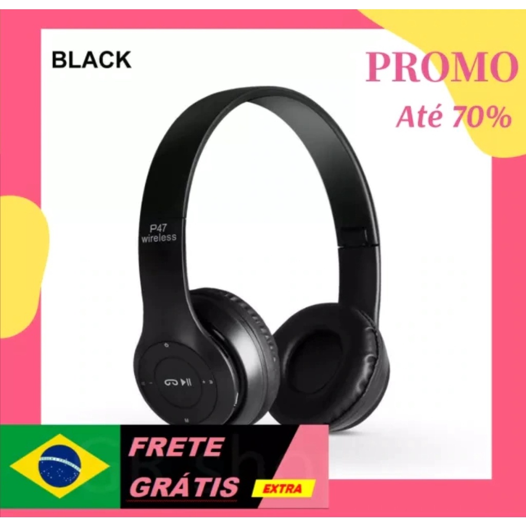 Fone de ouvido sem fio. | Shopee Brasil