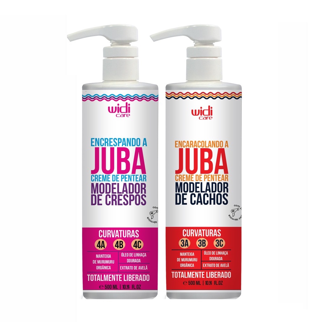 Encaracolando A Juba 500g + Encrespando Juba Widi Care 500g | Shopee Brasil
