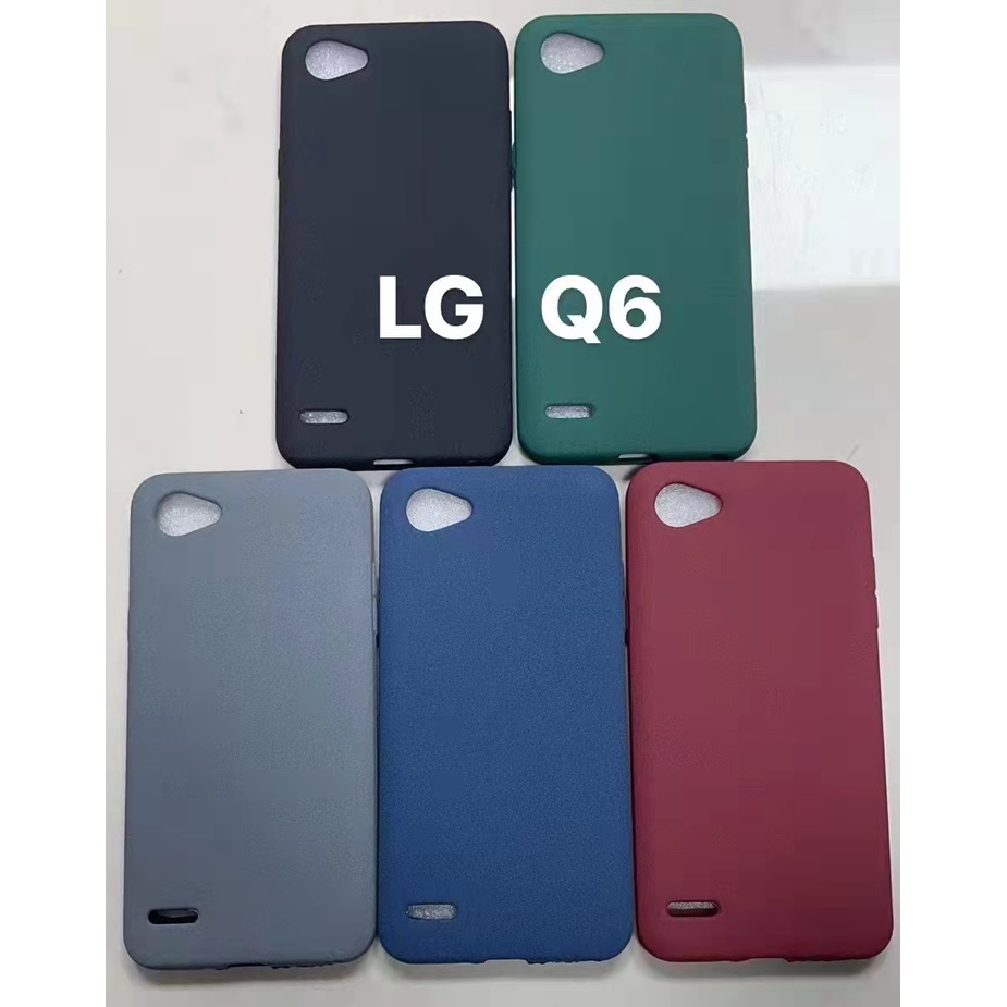 Para LG Q6 Plus Q6a Q7 Q8 2017 Capa De Areia De Rocha Ultra Fina Celular Simples Fosco | Shopee ...