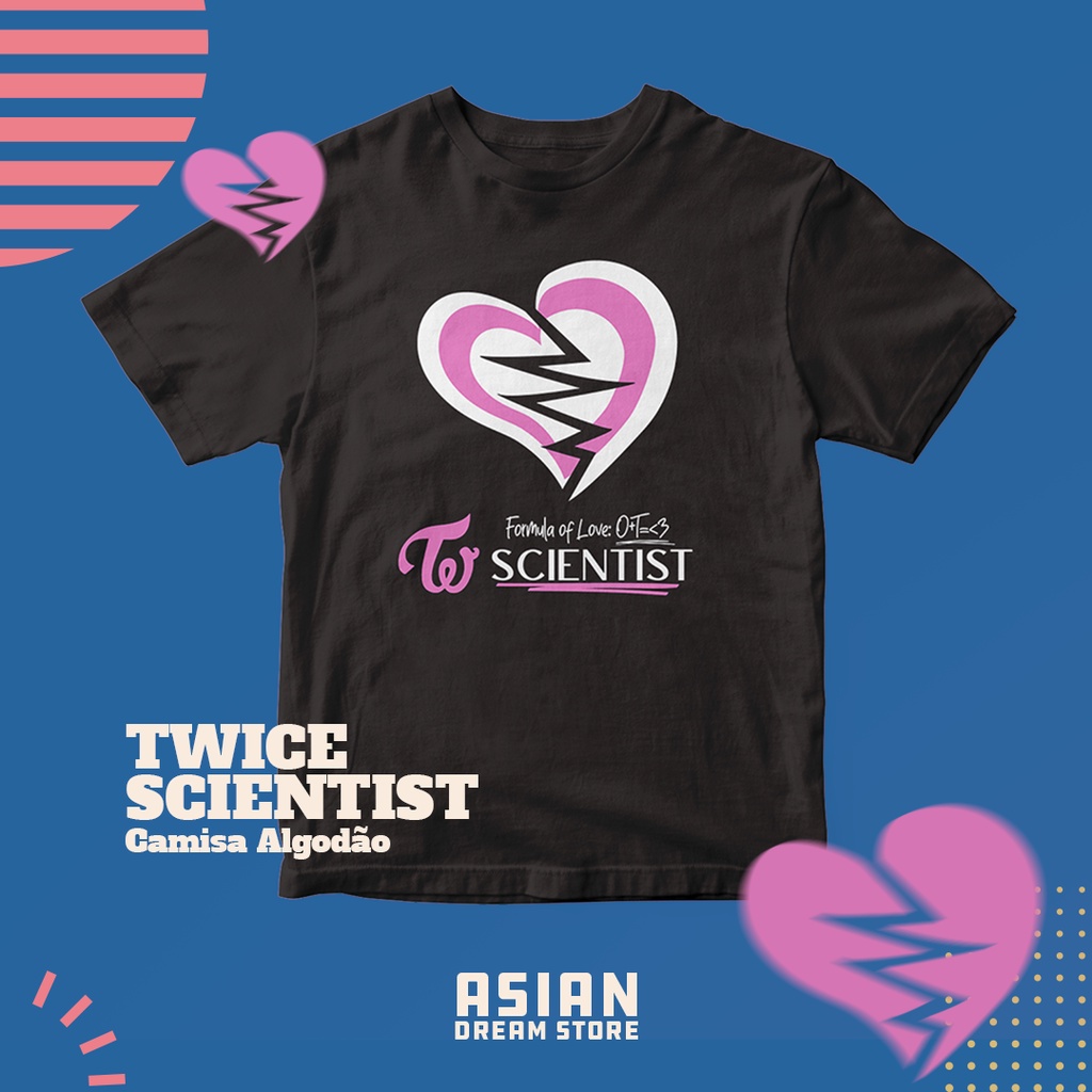 Camisa Kpop Twice Scientist Shirt | Shopee Brasil