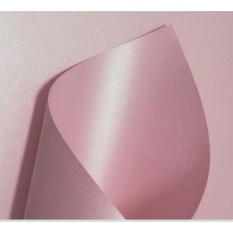 Papel perolado rosa 180g 13 folhas | Shopee Brasil