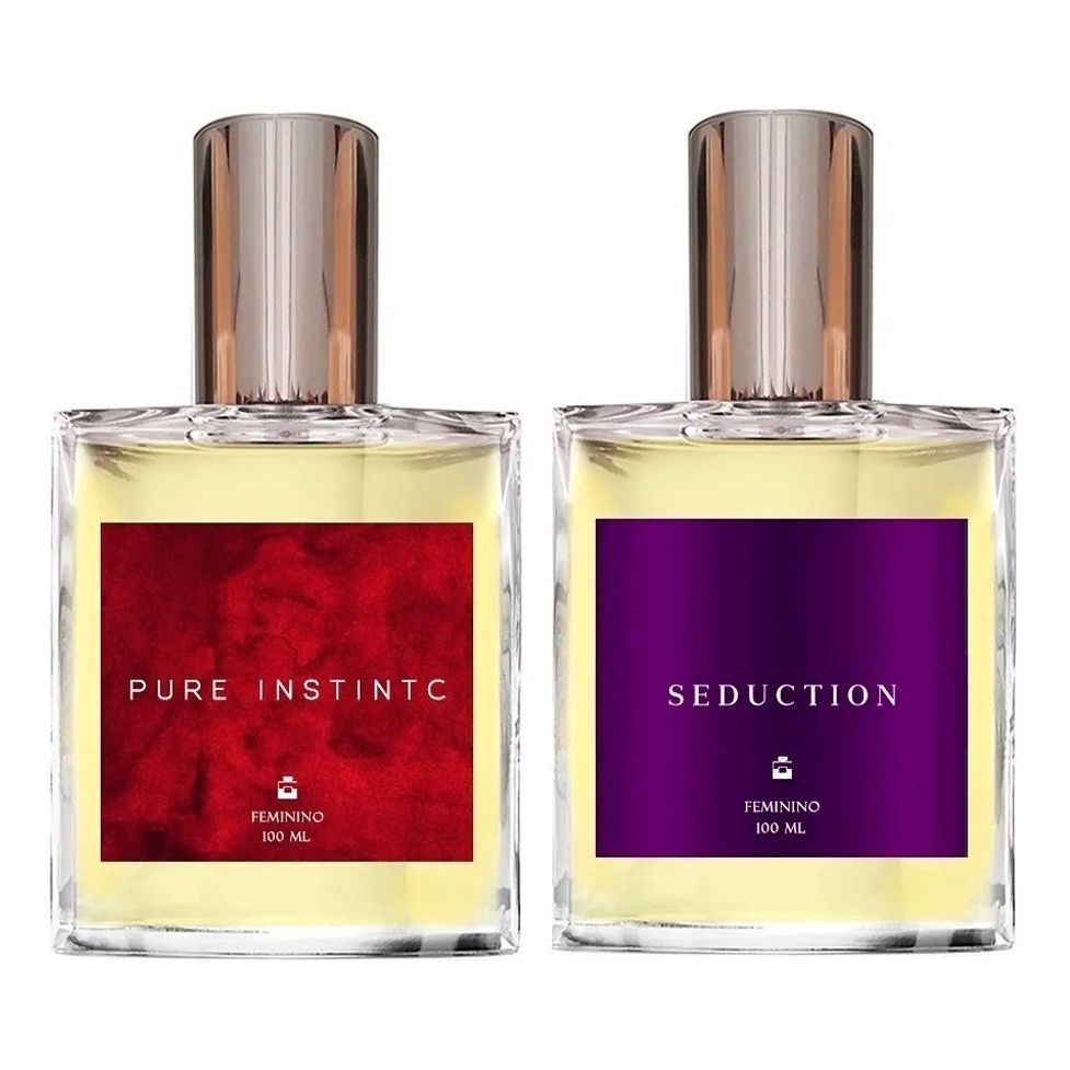 Kit Perfumes Pure Instinct + Seduction +Brinco 4mm | Shopee Brasil