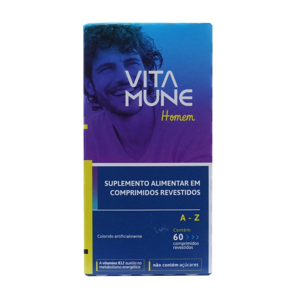 VitaMune Homem A-z Multivitaminico Vitamina 60 Comprimidos | Shopee Brasil