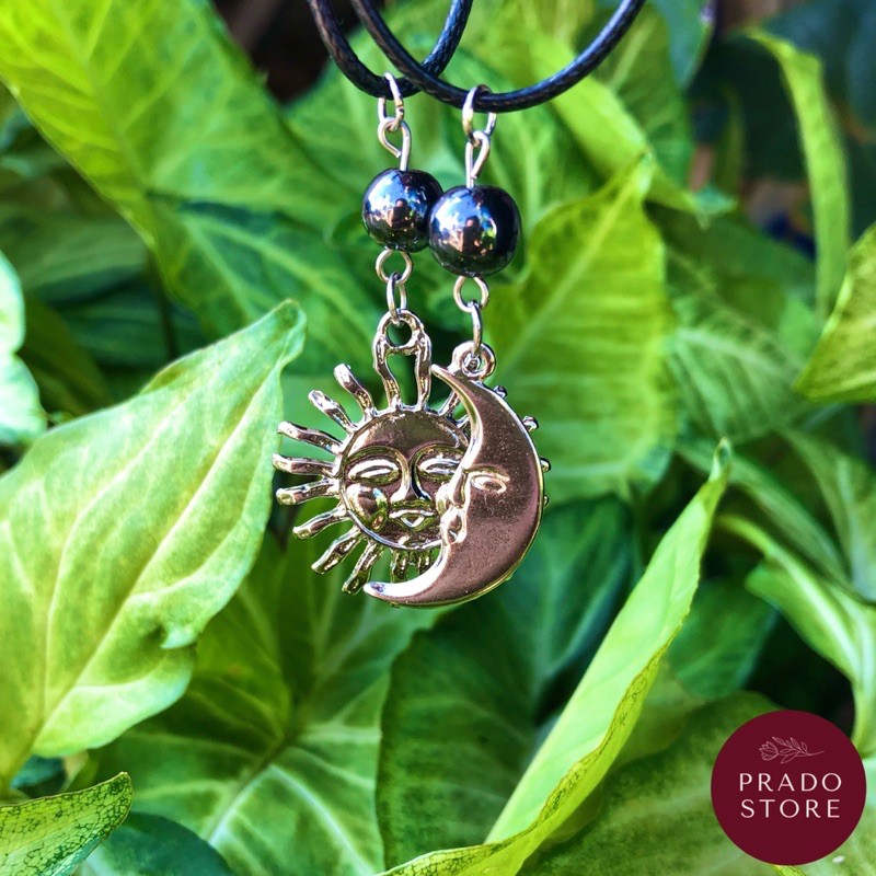Colar de imã amizade pingente Sol e Lua bff colar casal presente criativo | Shopee Brasil