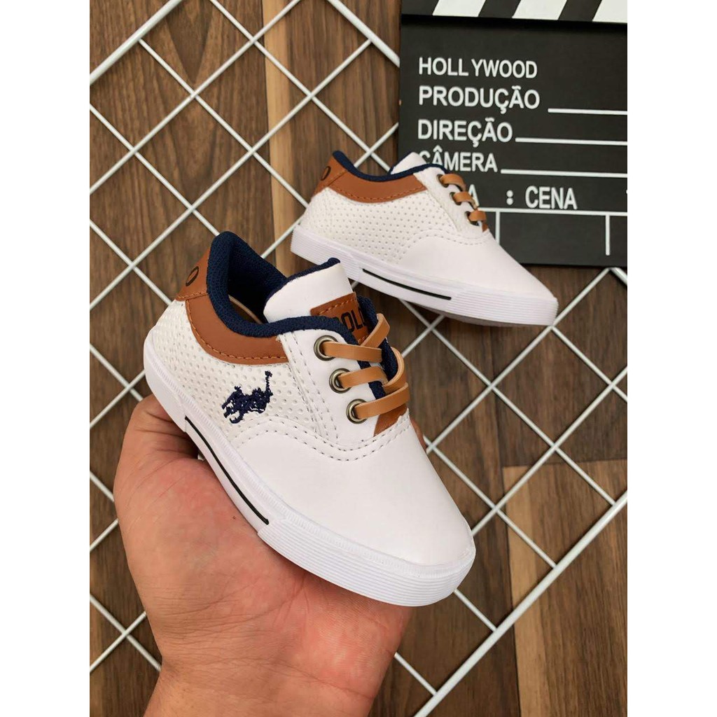 Tênis Pollo Infantil Sapatênis Criança | Shopee Brasil