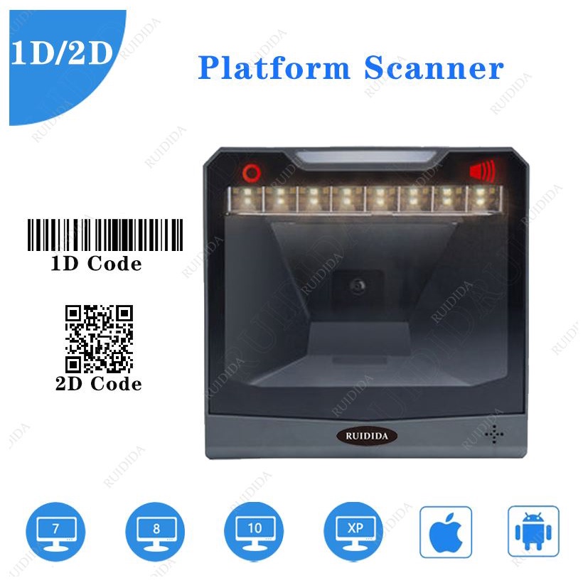 Leitor De Código De Barras 1d 2d Scanner Códigos Qr Code Ruidida R46S ...