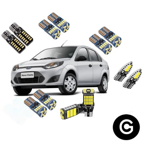 Kit Lâmpada Premium Led Ford New Fiesta e New Fiesta Hatch 2011 2012 ...