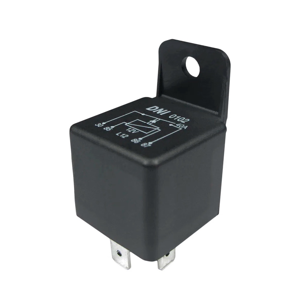 Rele Auxiliar Universal 12v 40a 4 Pinos Dni 0102 | Shopee Brasil