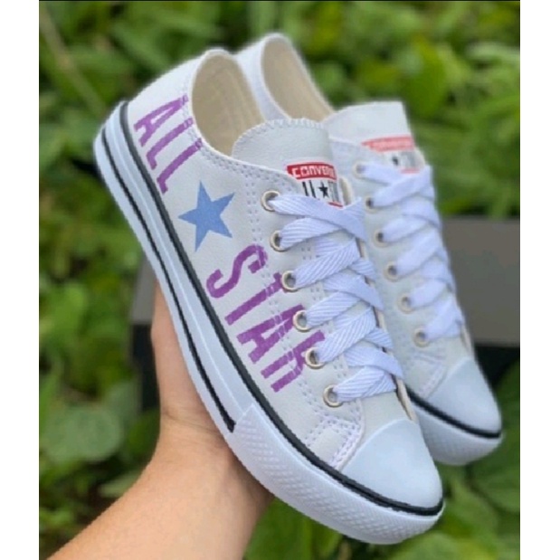 Tênis All Star Unissex Neon Que muda de cor ref: ALNEO | Shopee Brasil