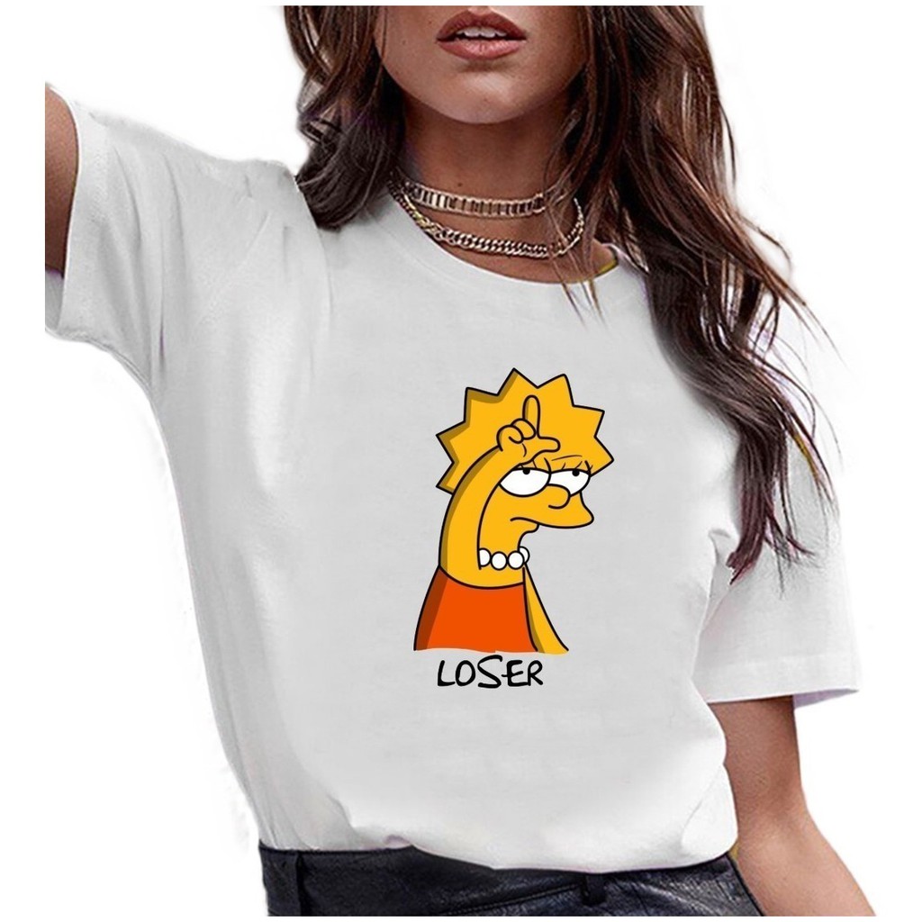 Camiseta T-shirt The Simpsons Lisa Simpson Loser Swag Tumblr | Shopee ...