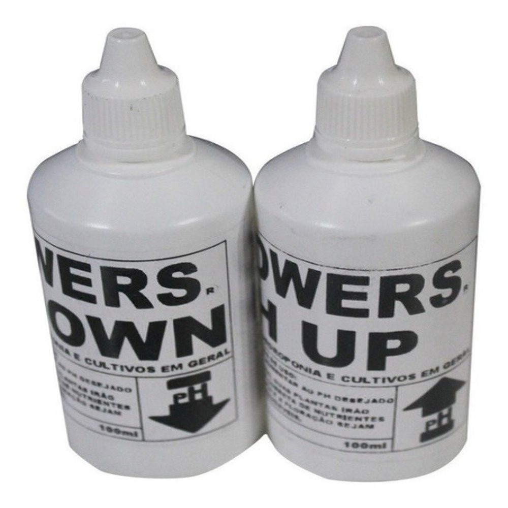 Kit Regulador Ph Up E Ph Down 100Ml Grow Cultivo Hidroponia | Shopee Brasil