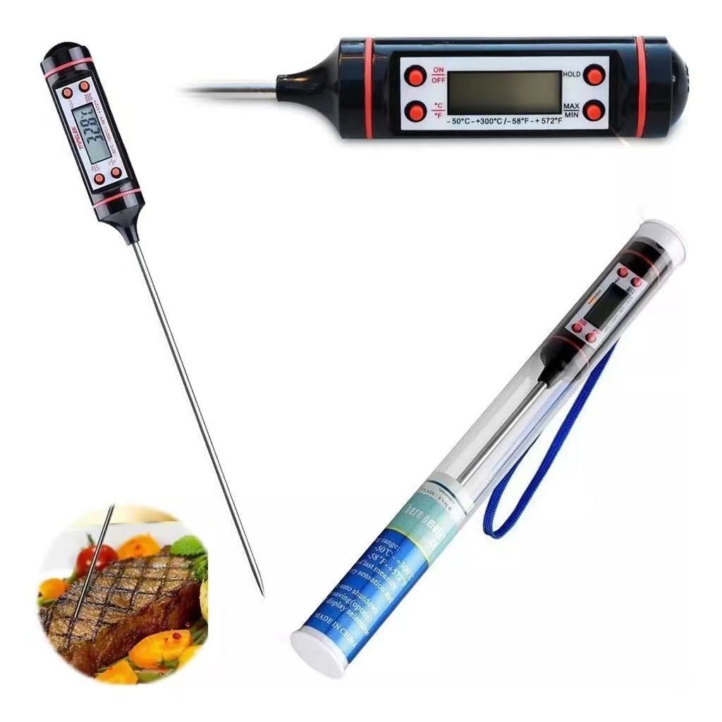 Termômetro Culinário Digital Para Cozinha Alimentos e Bebidas Espeto ...