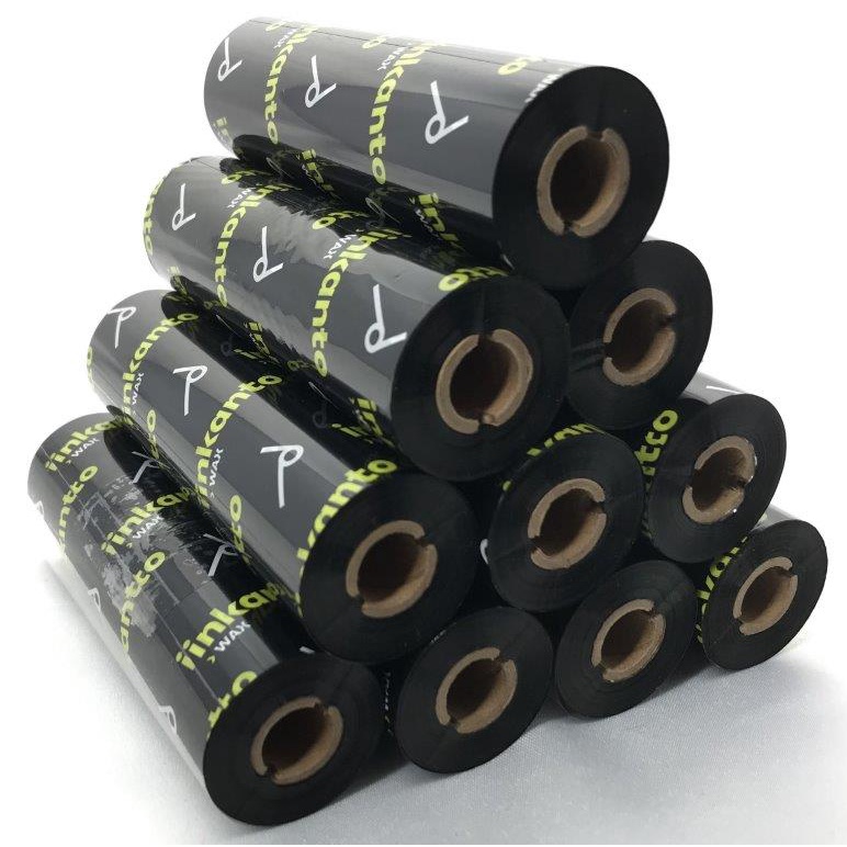 Kit 10 Rolos Ribbon Cera 110mm X 74m Inkanto Awr1 | Shopee Brasil