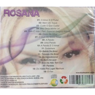CD Rosana - Grandes Sucessos O Melhor (Original e Lacrado) | Shopee Brasil