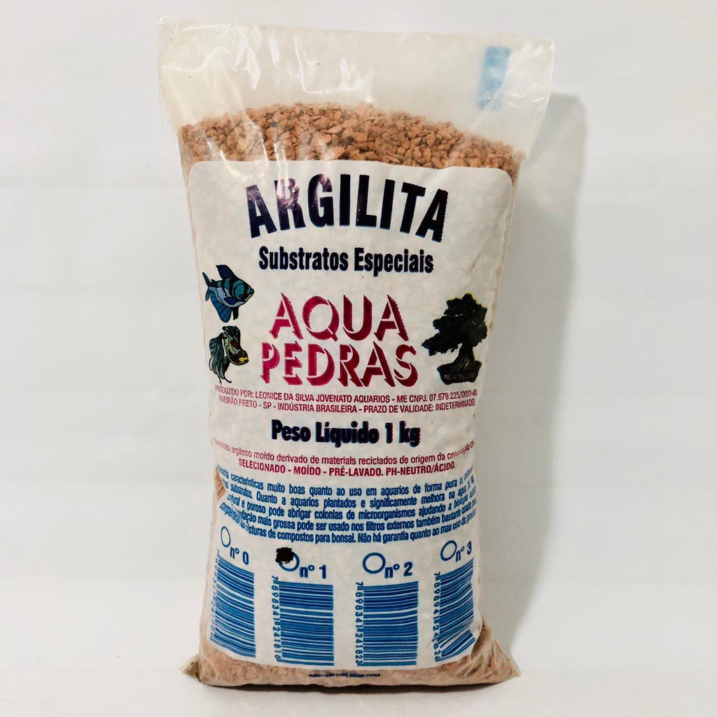 SUBSTRATO AQUAPEDRAS ARGILITA Nº1 1KG | Shopee Brasil