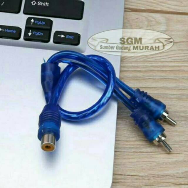 Cabo Rca Y Ramo 1 Rca Macho Para 2 Rca Intersys Anti Storing Feminino Jack De Áudio Cabel ...