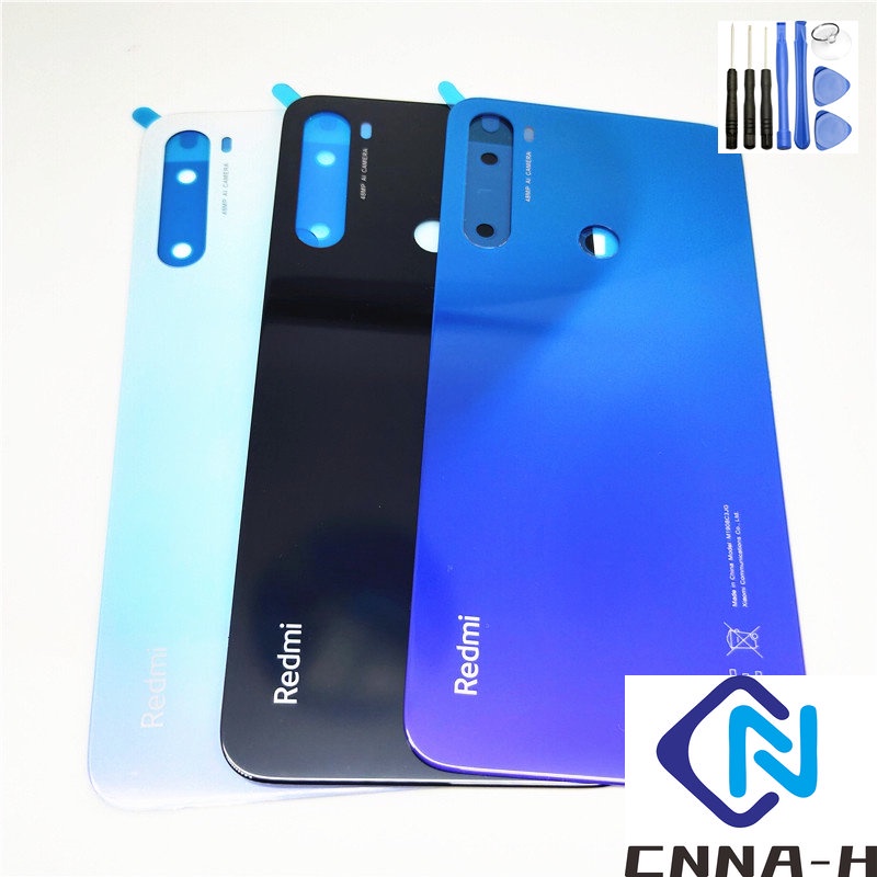 Novo Para Xiaomi Redmi Nota 8 Nota8 Tampa Traseira Da Bateria De Vidro ...