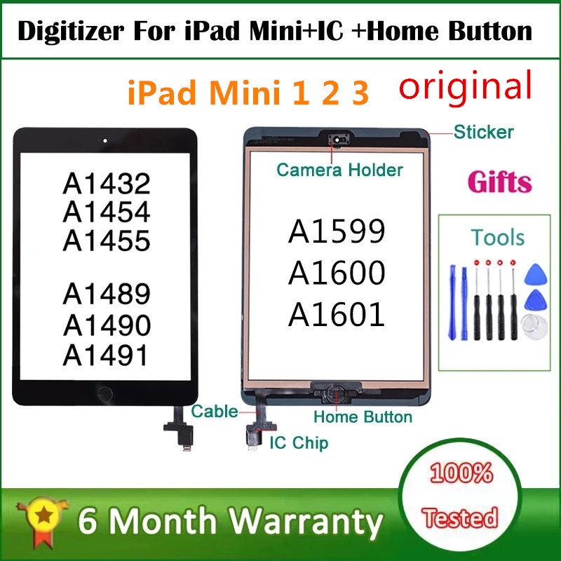 Para ipad mini 1 Touch Screen 2 A1432 A1454 A1489 A1490 A1491 Lcd 3 ...