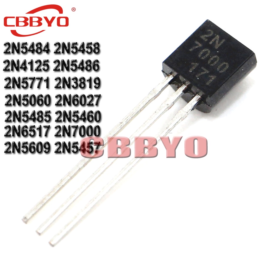 10pcs 2N7000 TO92 TO-92 2N3819 2N4125 2N5060 2N5457 2N5458 2N5460 ...