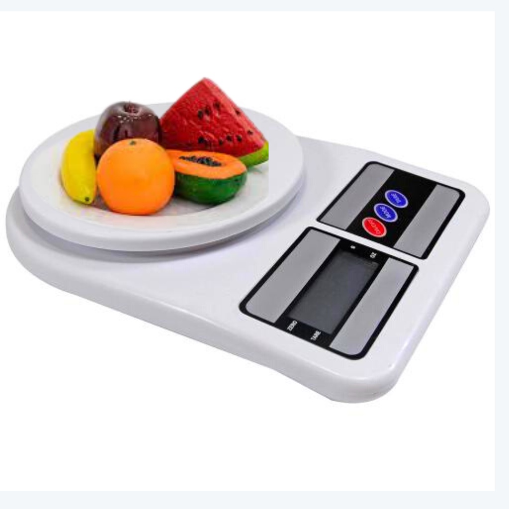 Balança Digital De Cozinha Até 10 kg Para Pesar Frutas Verduras ...