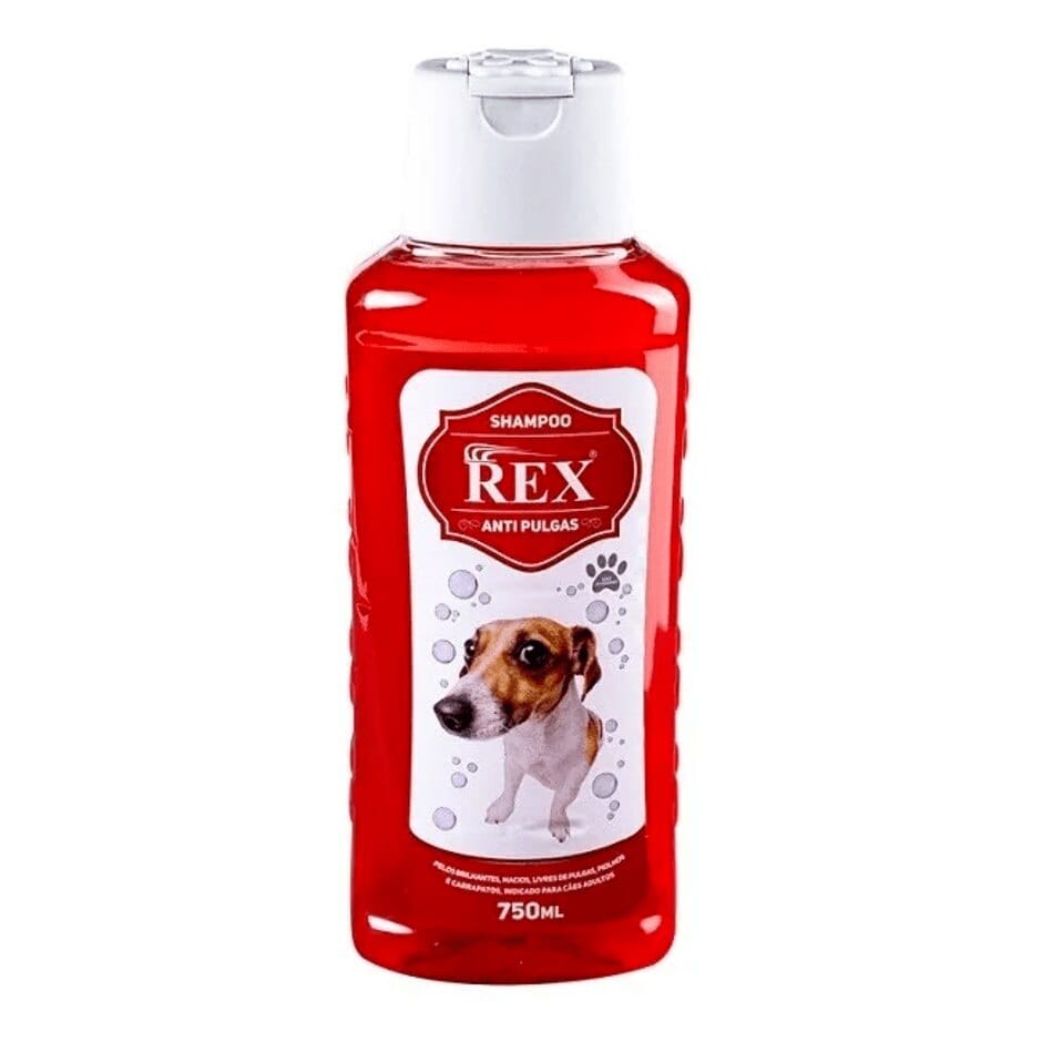 Shampoo Rex Antipulgas Sarna e Carrapatos 750ml | Shopee Brasil