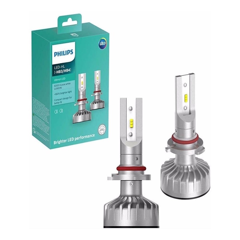 Lampada Philips Led Ultinon Hb3 Hb4 Luz Branca 6000k | Shopee Brasil