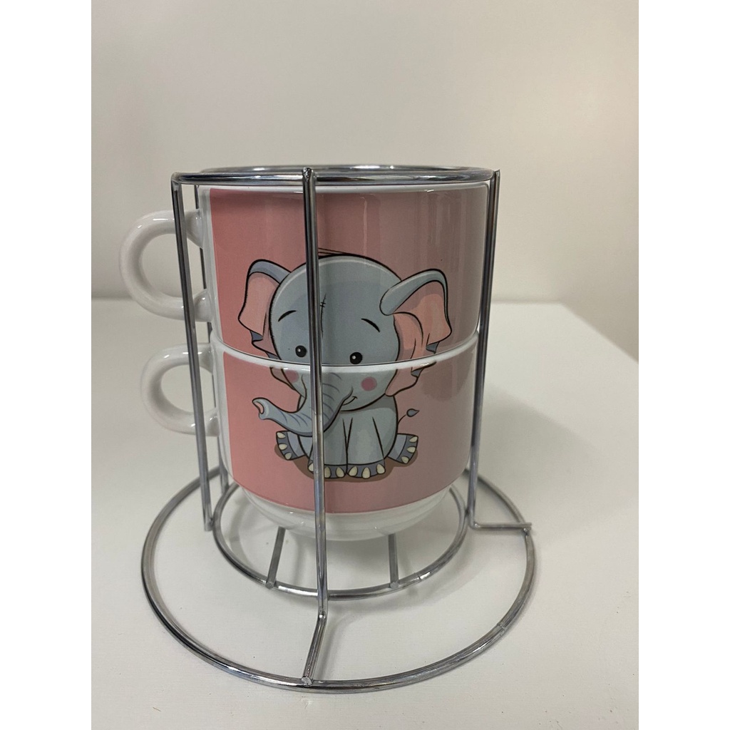 Kit caneca Personalizada- Elefante | Shopee Brasil