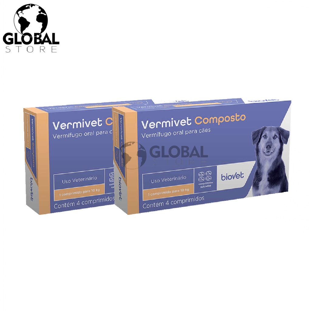 2 unidades Vermivet Composto 600mg - Vermifugo | Shopee Brasil